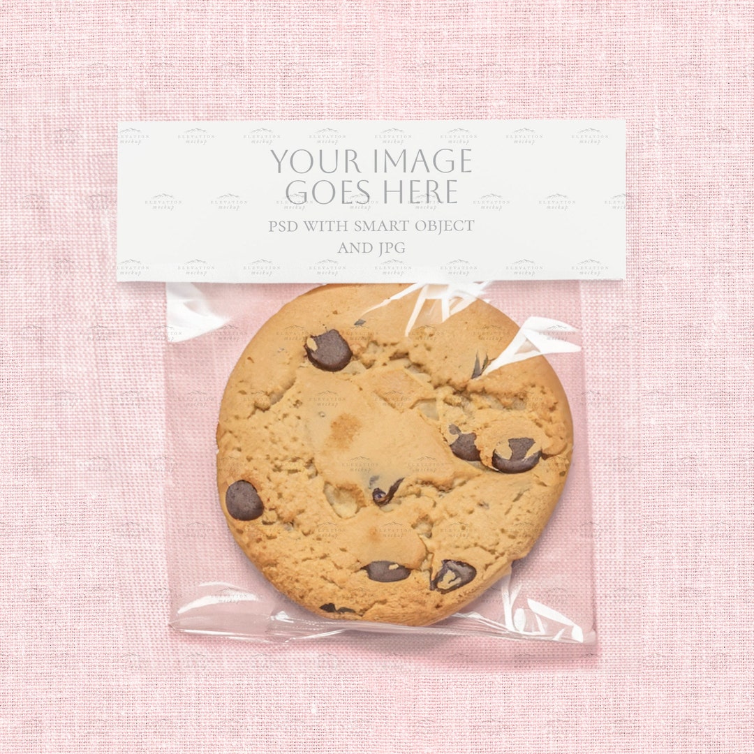 Treat Bag Topper Mockup, Favor Label, Cookie Bag Topper, Bridal Shower ...