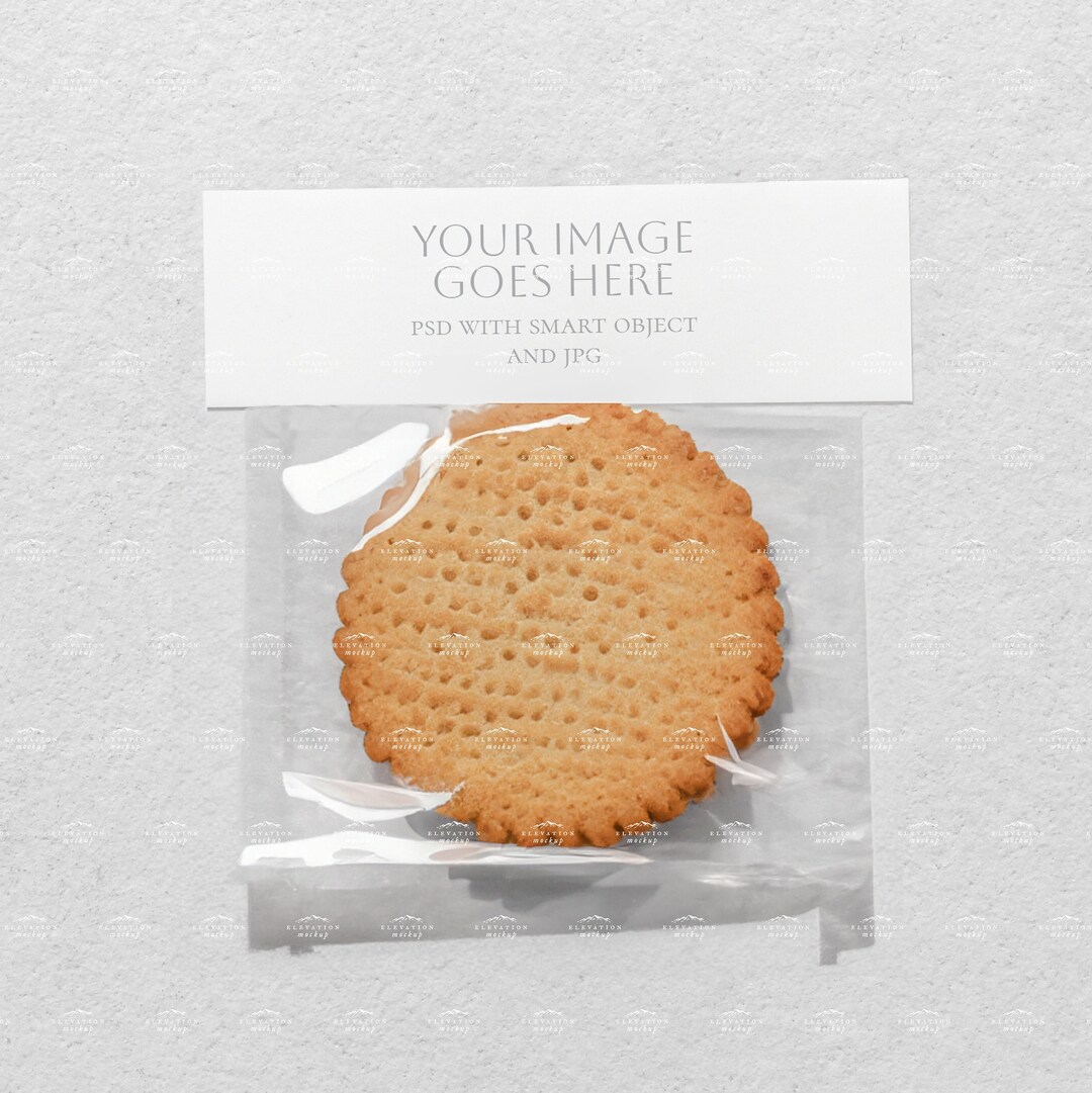 Treat Bag Topper Mockup, Favor Label, Cookie Bag Topper, Bridal Shower ...