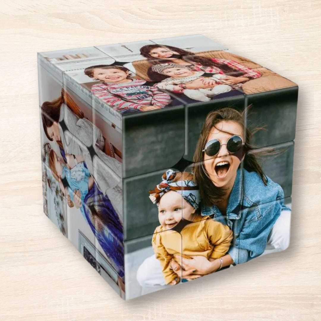 Customized Multi Photo Cube, Custom Photo Cube, Photo Keepsake, Photo ...