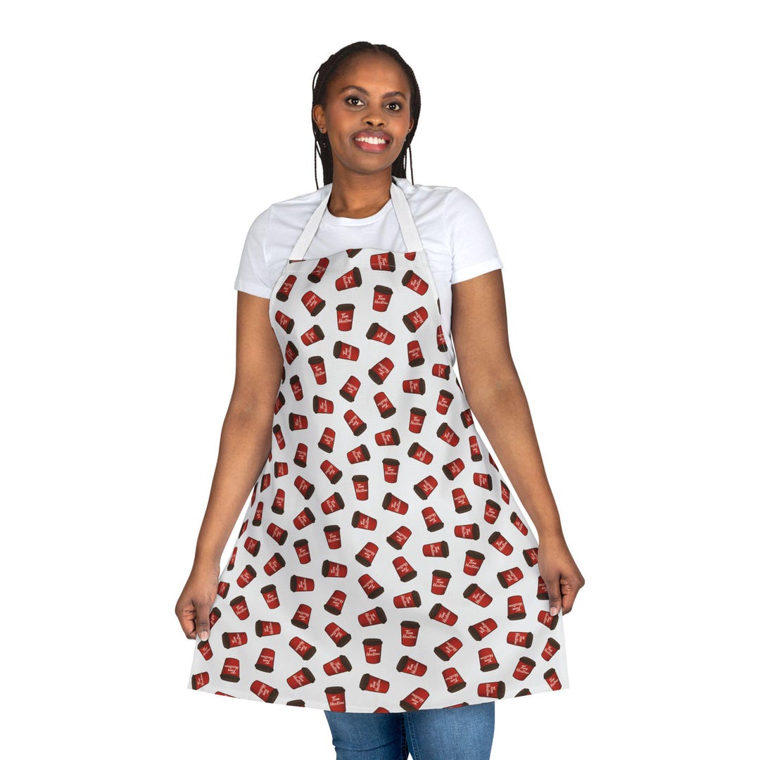 Tim Hortons Coffee Cup Pattern Apron: Stain-free Kitchen Apparel - Etsy