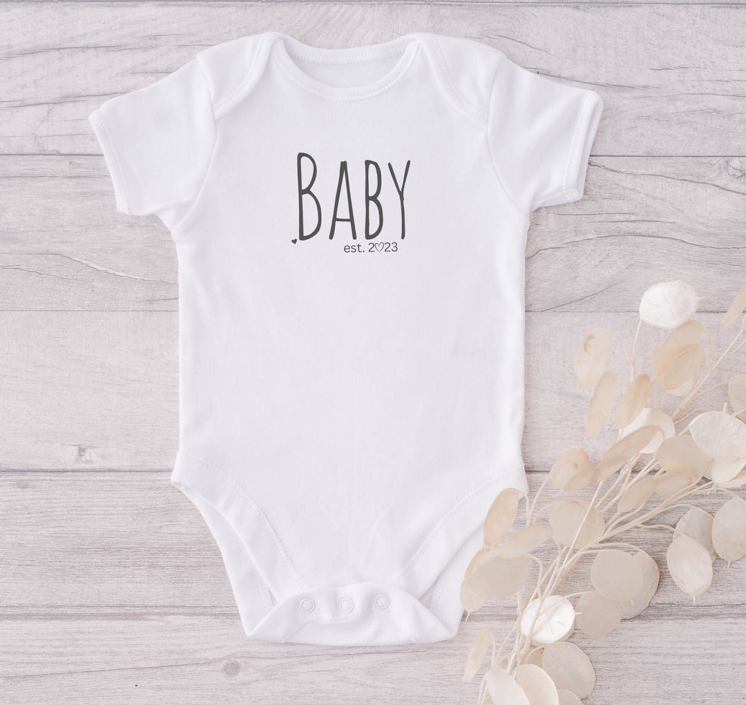 BABY Est. 2023 Onesie® Organic Baby Bodysuit - Etsy