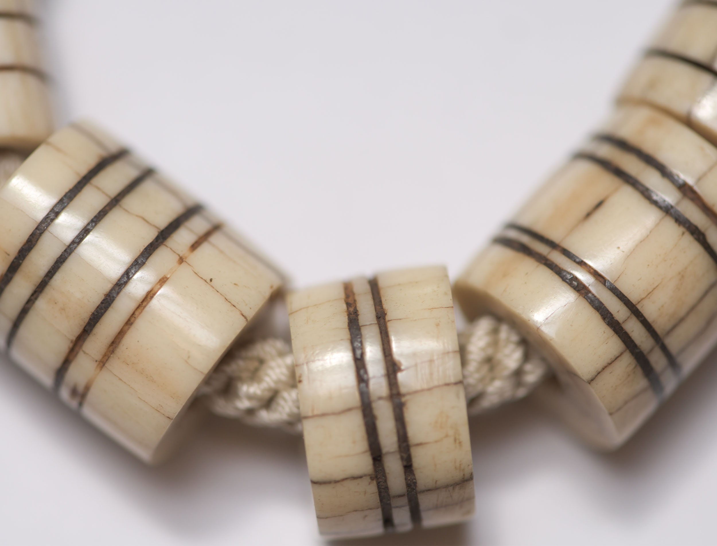 Antique Necklace of Bone Beads From Yunnan Province, Southwest China - Etsy