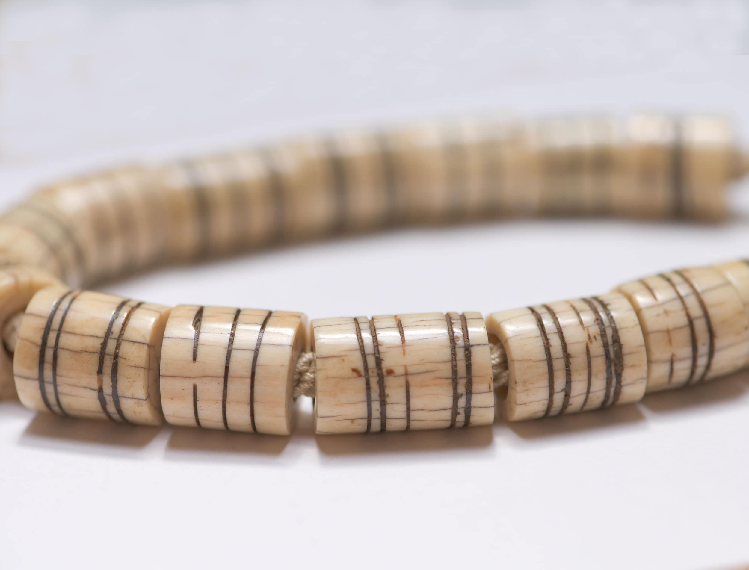 Antique Necklace of Bone Beads From Yunnan Province, Southwest China - Etsy