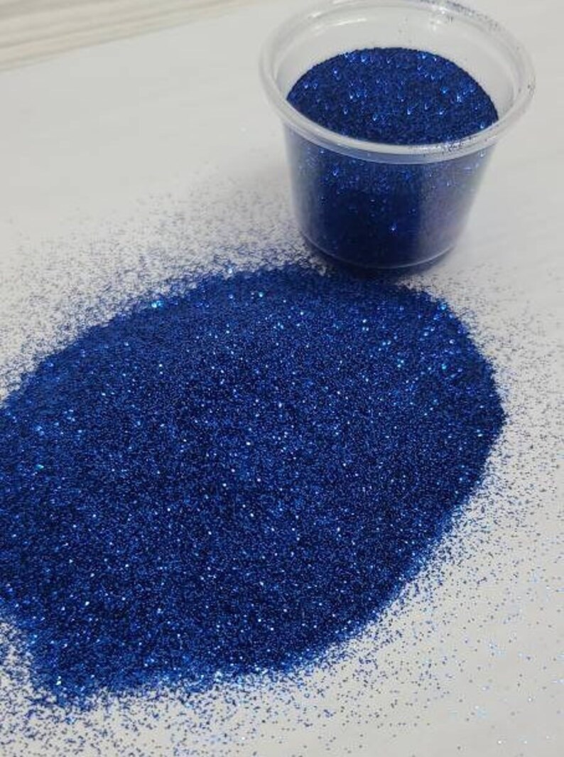 Shiny Blue Glitter, Extra Fine Glitter, Polyester Glitter, Craft ...