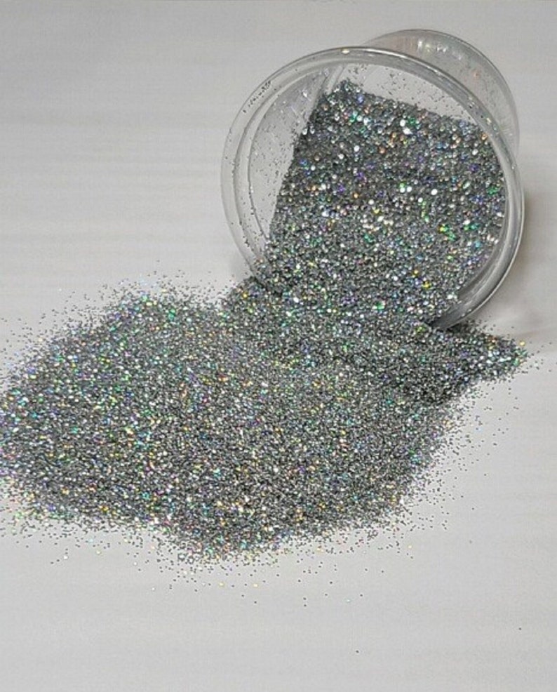 Holo Silver Glitter, Extra Fine Glitter, Polyester Glitter, Craft ...