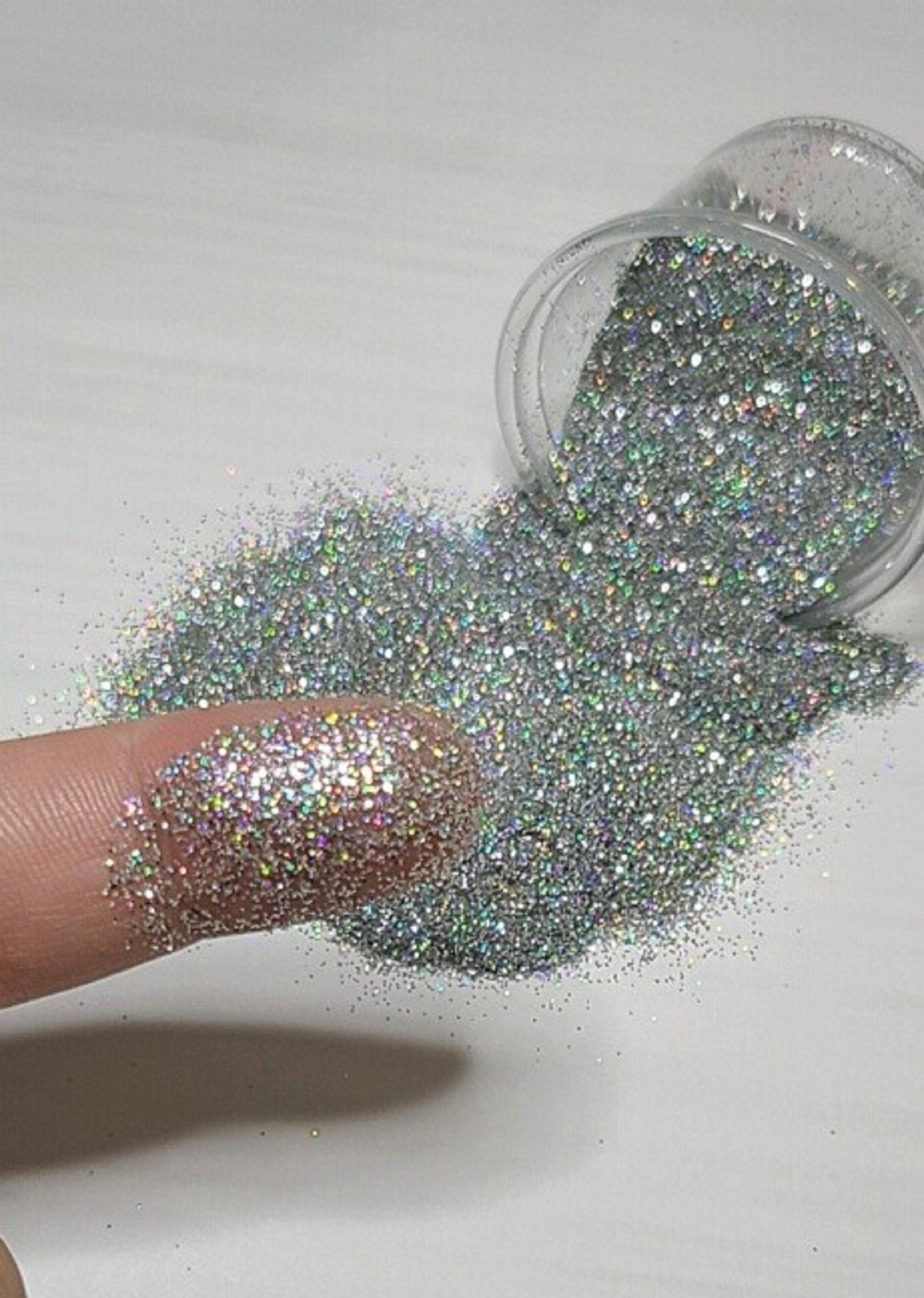 Holo Silver Glitter Extra Fine Glitter Polyester Glitter - Etsy