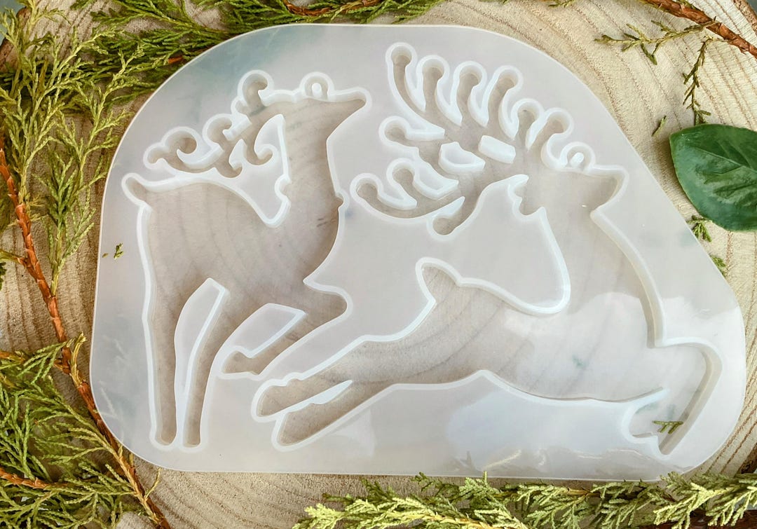 Reindeer Silicone Resin Molds: Christmas Tree Ornament DIY - Etsy