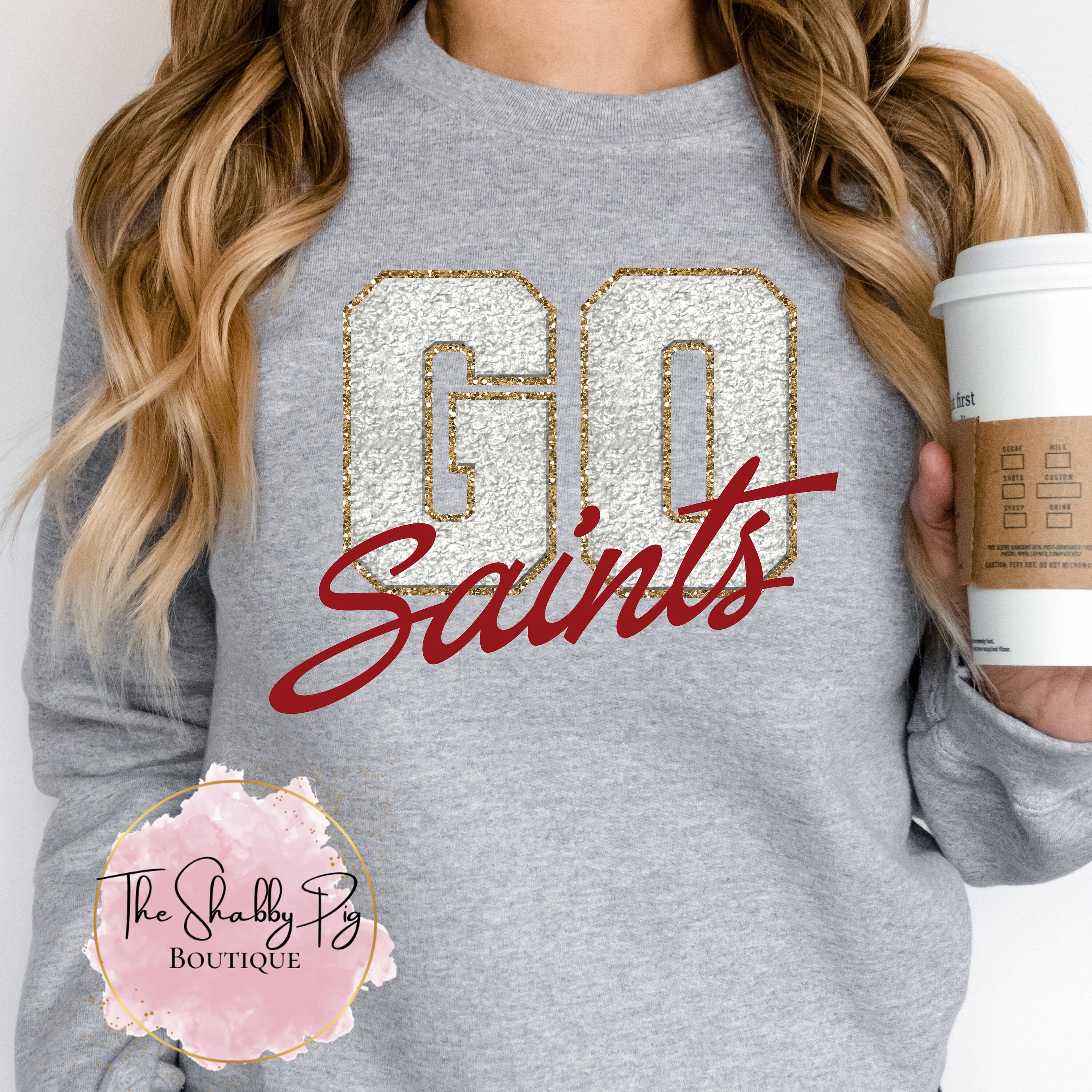 GO Saints Chenille Letters | PNG Digital File - Etsy