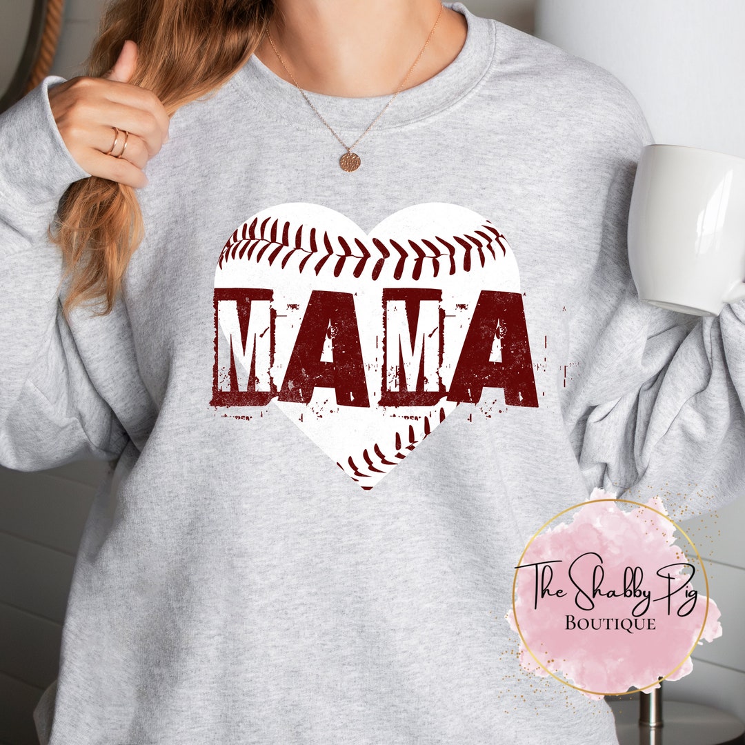MAMA Baseball Heart | PNG Digital File | DTF File | Sublimation File - Etsy