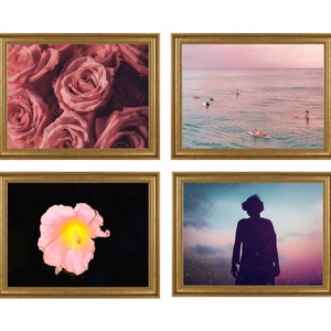 Pink Exhibition Wall Collage Set, Gallery Wall Art Kit, Digital ...