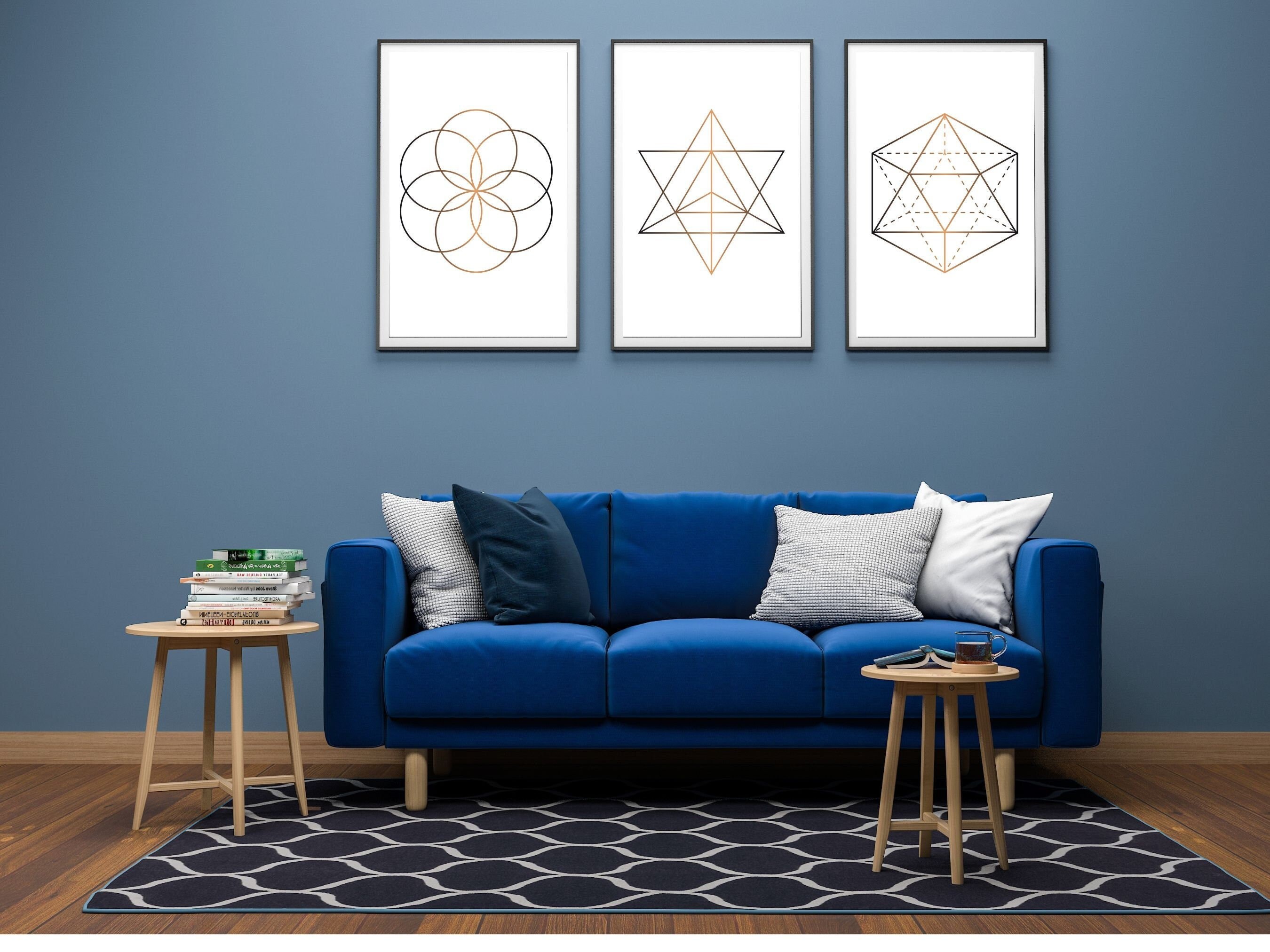 Sacred Geometry Symbols Gallery Wall Art Kit, Metatron, Flower of Life ...