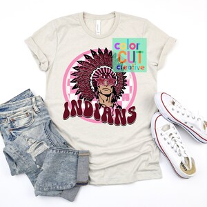 Indian Preppy Mascot Png | Digital Download | Maroon Pink Glitter - Etsy