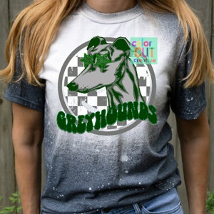 Greyhounds Preppy Mascot Png | Digital Download | Dark Green Grey ...