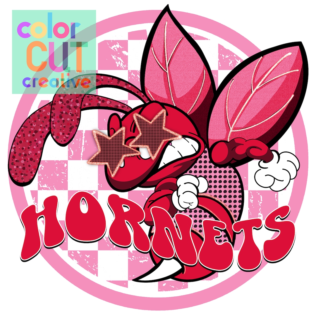 Hornets Mascot PNG: Preppy Red Black Design (digital Download) - Etsy