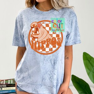 Hippos Preppy Mascot Png | Digital Download | Orange White - Etsy