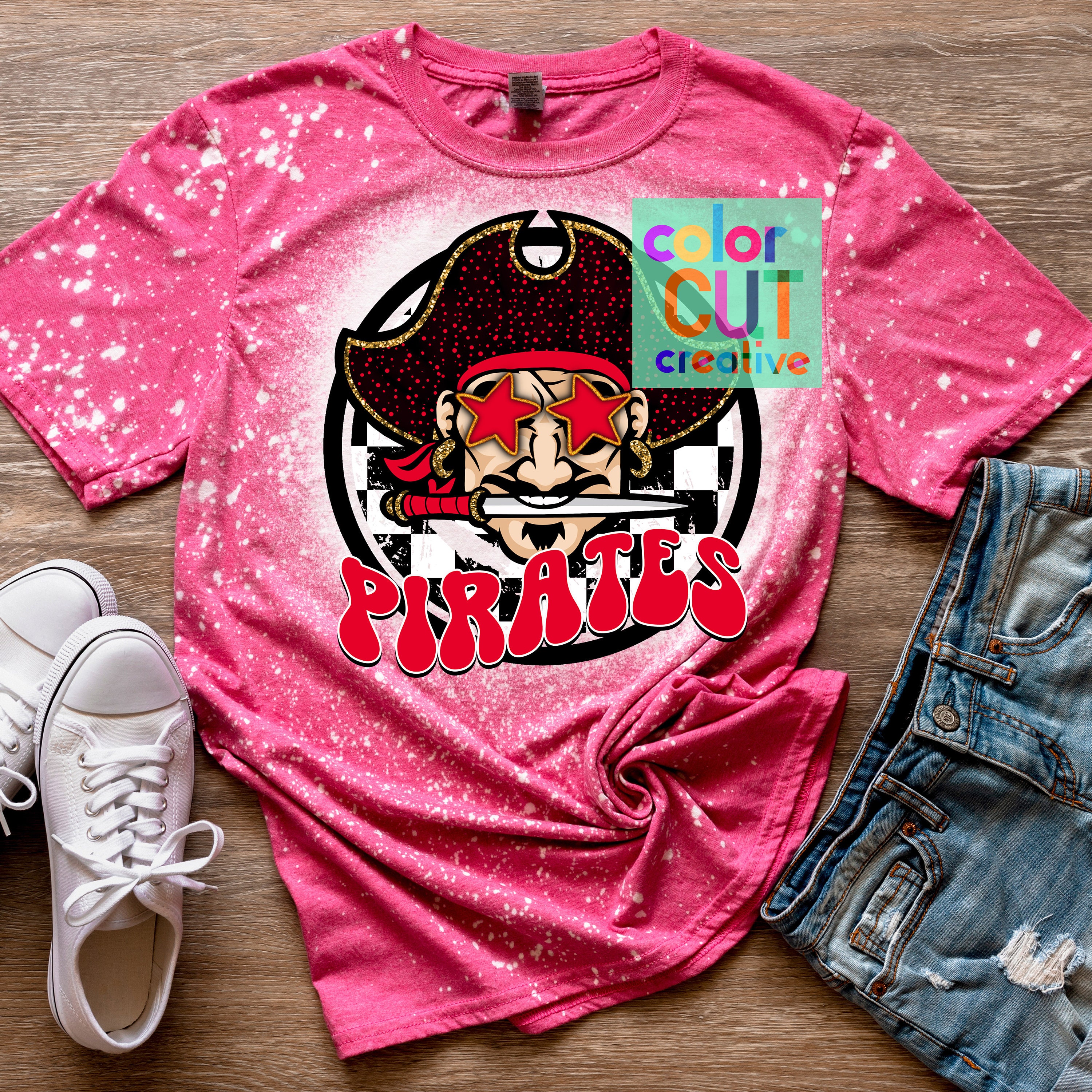 Pirates Preppy Mascot Png | Digital Download | Red Black Gold - Etsy