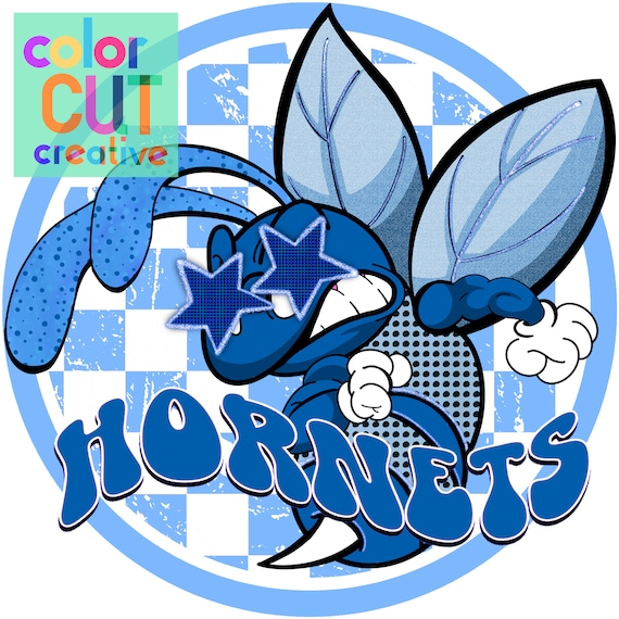 Blue Hornet Mascot