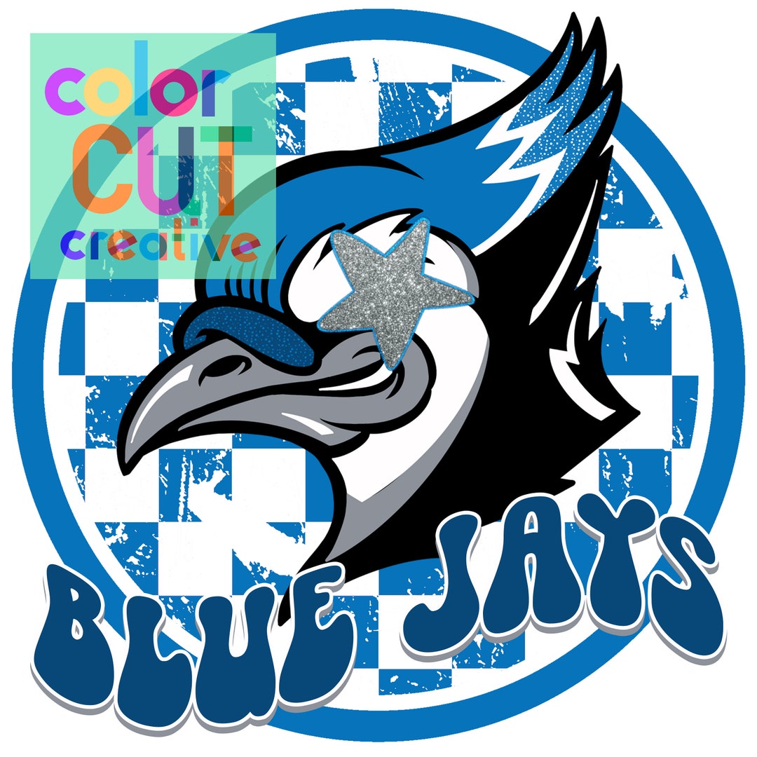 Blue Jays Preppy Mascot Png | Digital Download | Blue Silver Black ...