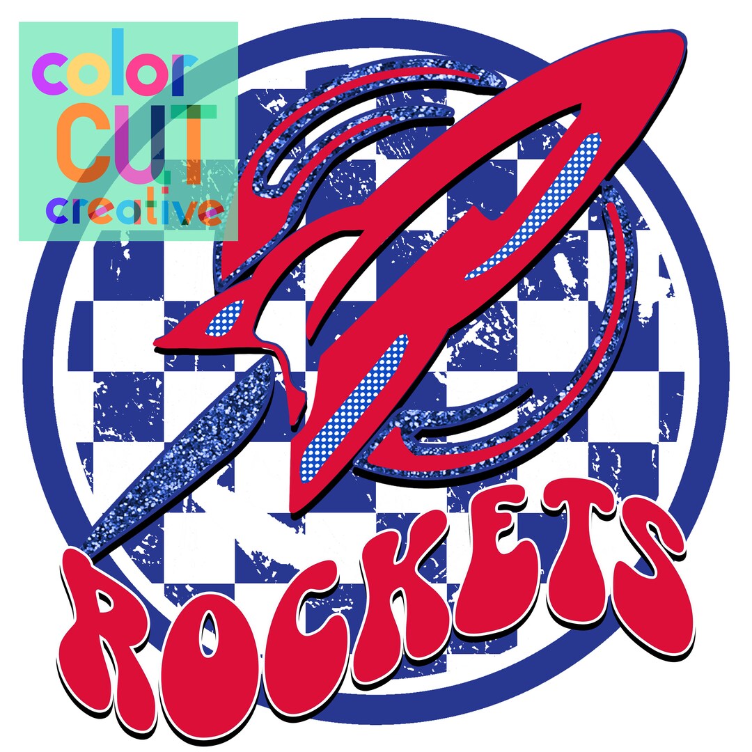 Rockets Preppy Mascot Png | Digital Download | Red White Blue - Etsy