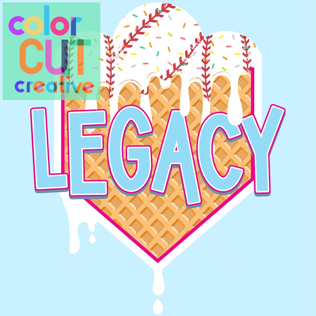 Baseball Waffle Cone Home Plate PNG: Hot Pink Aqua Drip (digital ...