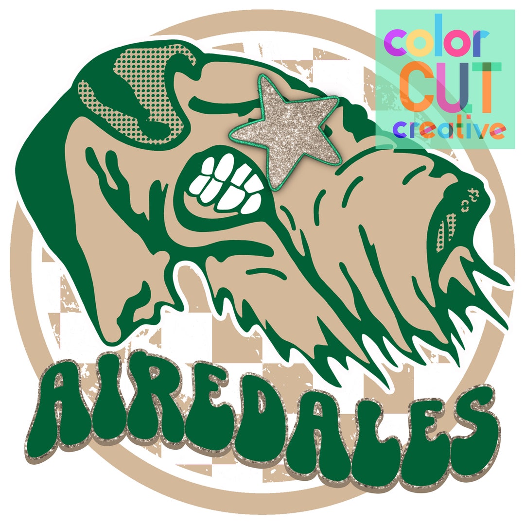 Airedales Preppy Mascot Png | Digital Download | Forest Green Vegas ...