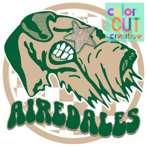 Airedales Preppy Mascot Png | Digital Download | Forest Green Vegas ...
