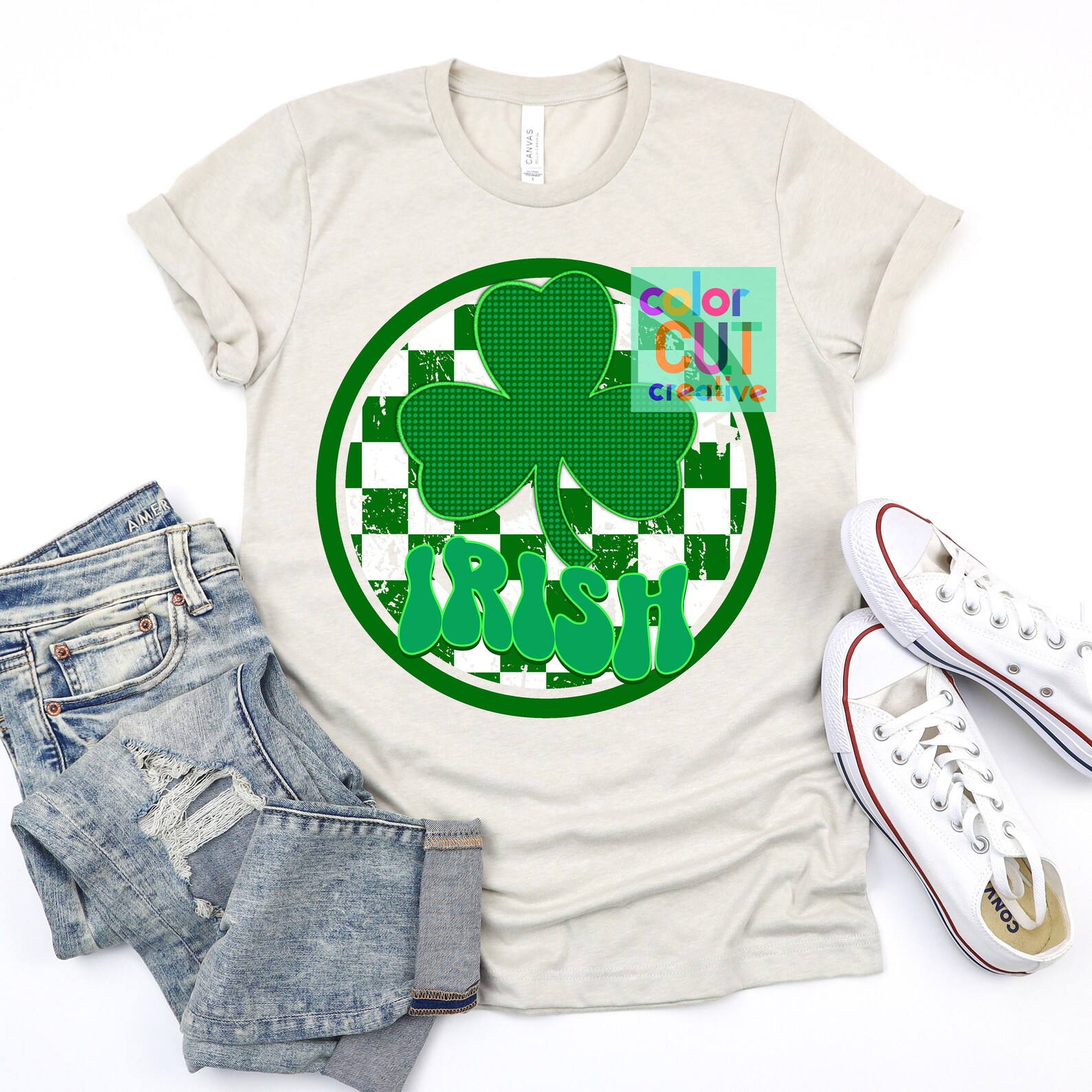 Irish Preppy Mascot Png | Digital Download | Kelly Green Glitter Dot - Etsy