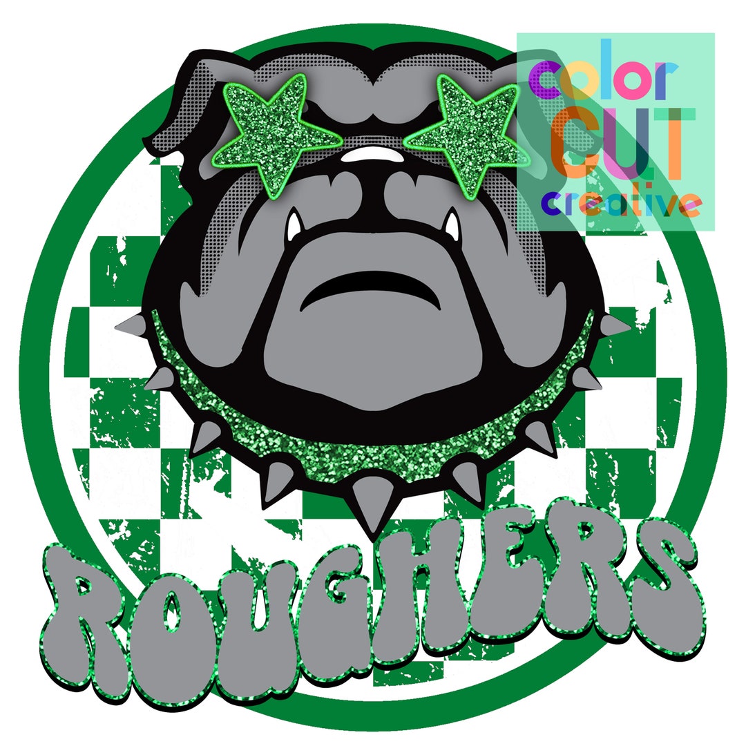 Roughers Preppy Mascot Png Digital Download Green Black - Etsy