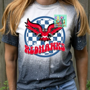 Redhawks Preppy Mascot Png | Digital Download | Red Blue White Black - Etsy