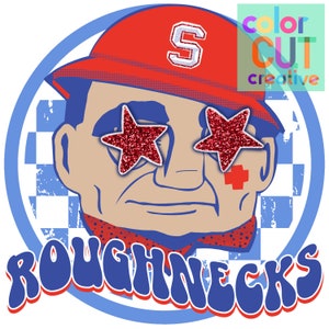 Roughnecks Preppy Mascot Png | Digital Download | Red Blue White - Etsy