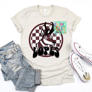 Lopes Preppy Mascot Png Digital Download Maroon Silver Black White Grey ...