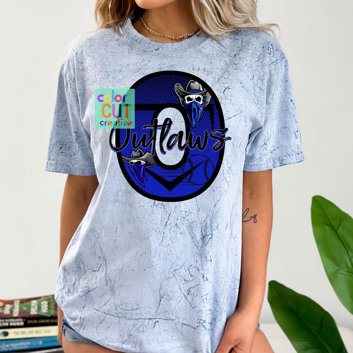 Outlaws Baseball Mascot Png | Digital Download | Royal Blue Black Grey ...