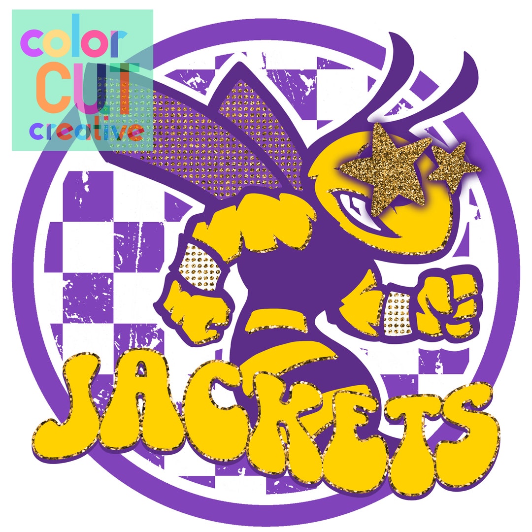 Jackets Preppy Mascot Png | Digital Download | Purple Gold - Etsy