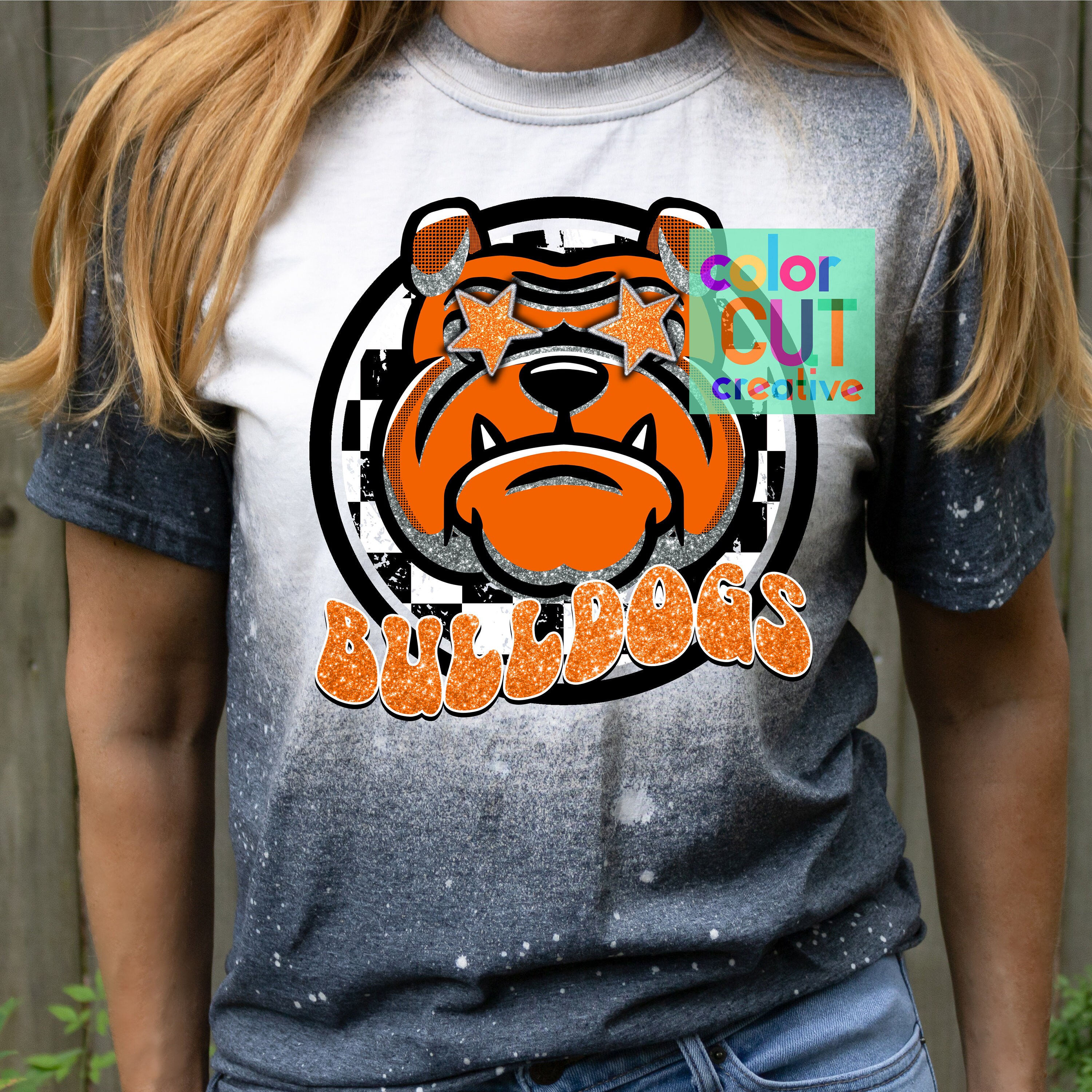 Bulldogs Preppy Mascot Png Digital Download Orange Black - Etsy