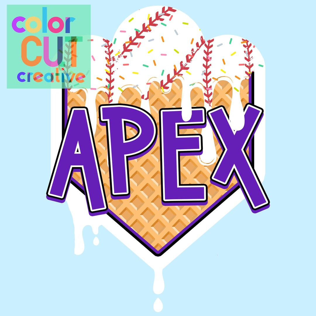 APEX Baseball Mascot Png | Digital Download | Purple Black White Ice ...