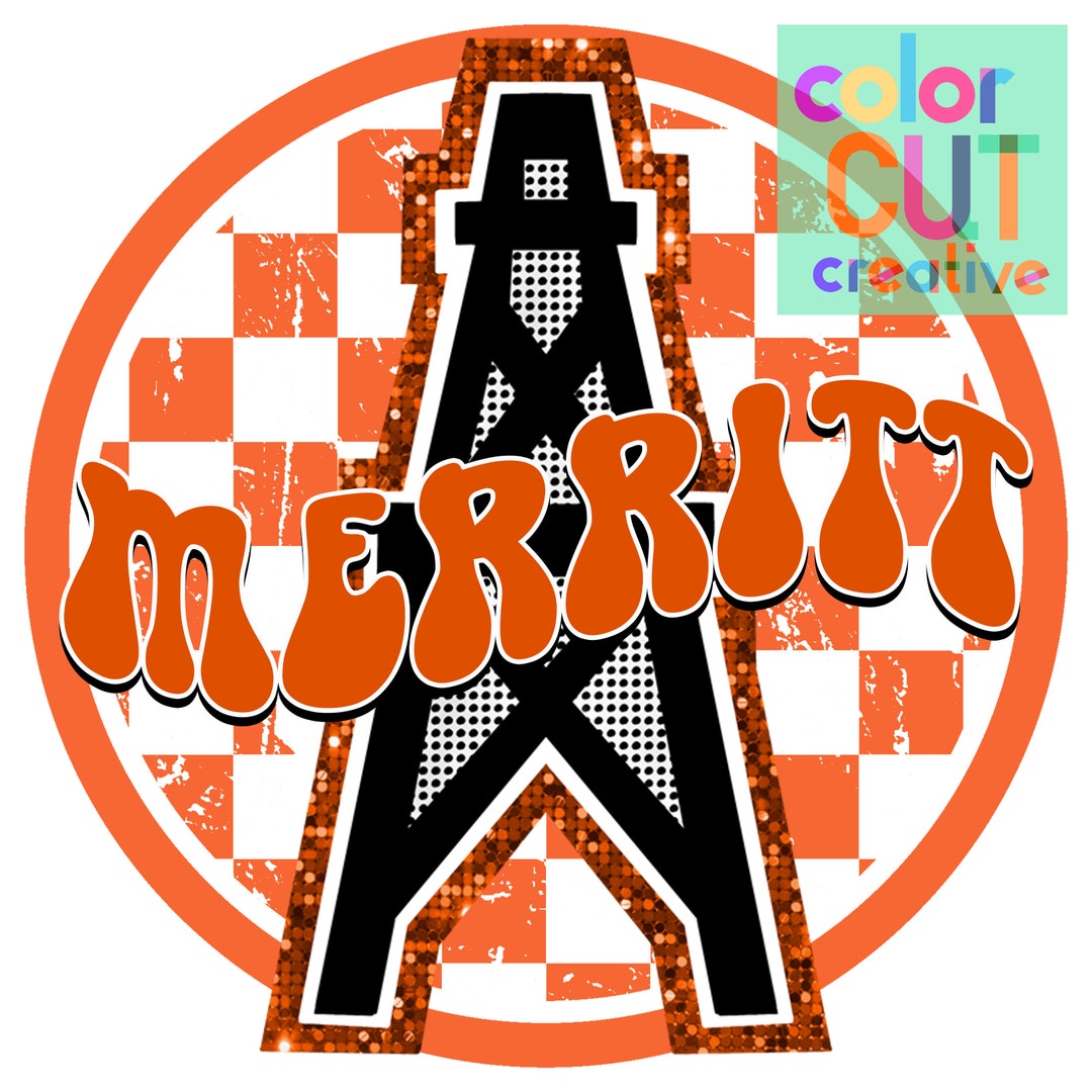 Merritt Oilers Preppy Mascot | Digital Download | Orange Black White - Etsy