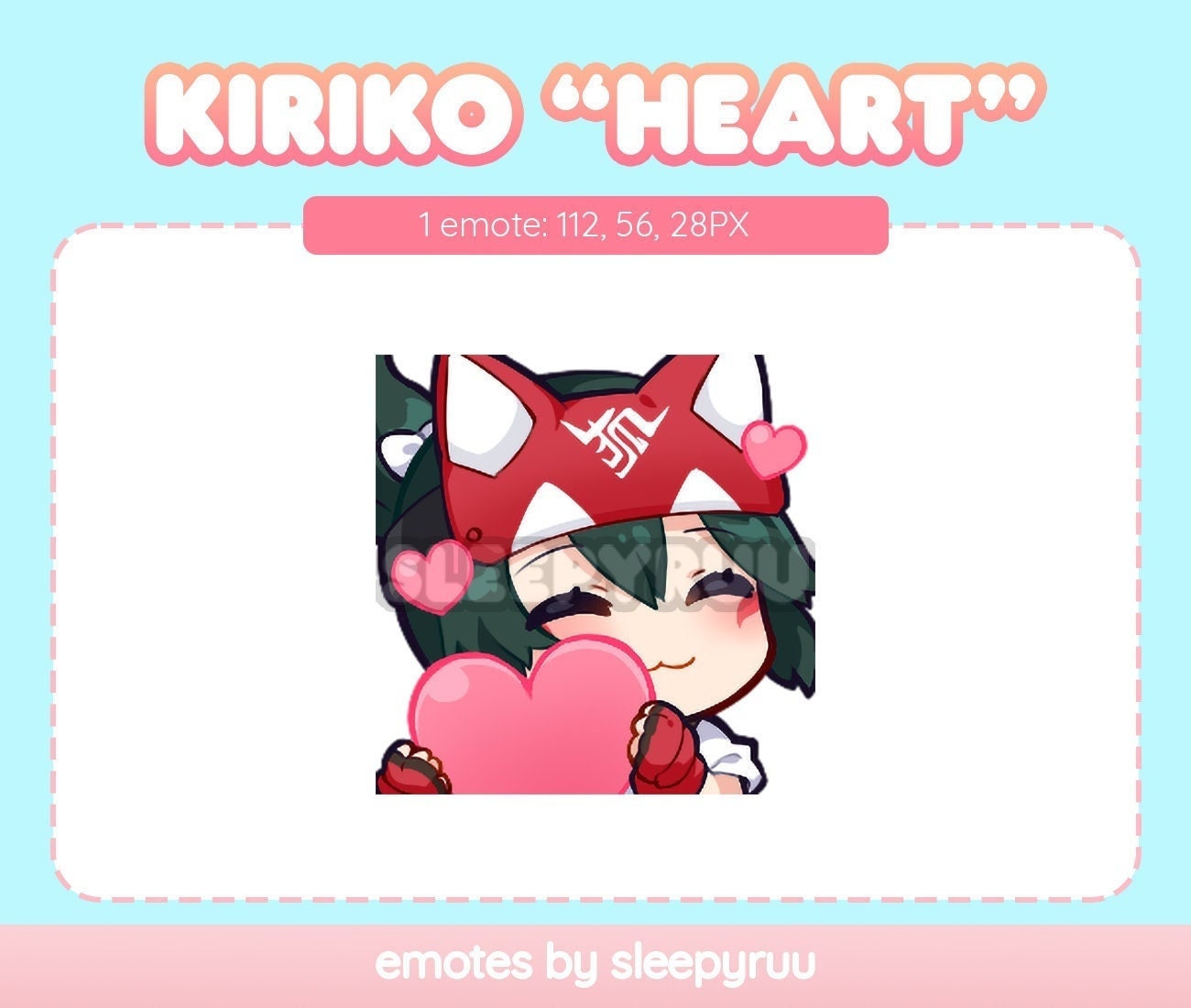 Overwatch 2: Kiriko HEART Emote | Twitch & Discord - Etsy