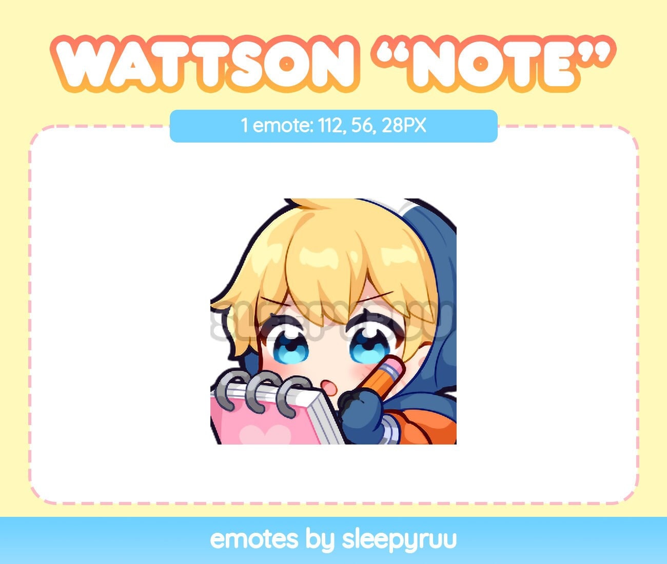 Apex Legends: Cute Wattson NOTE Emote Twitch & Discord - Etsy Canada