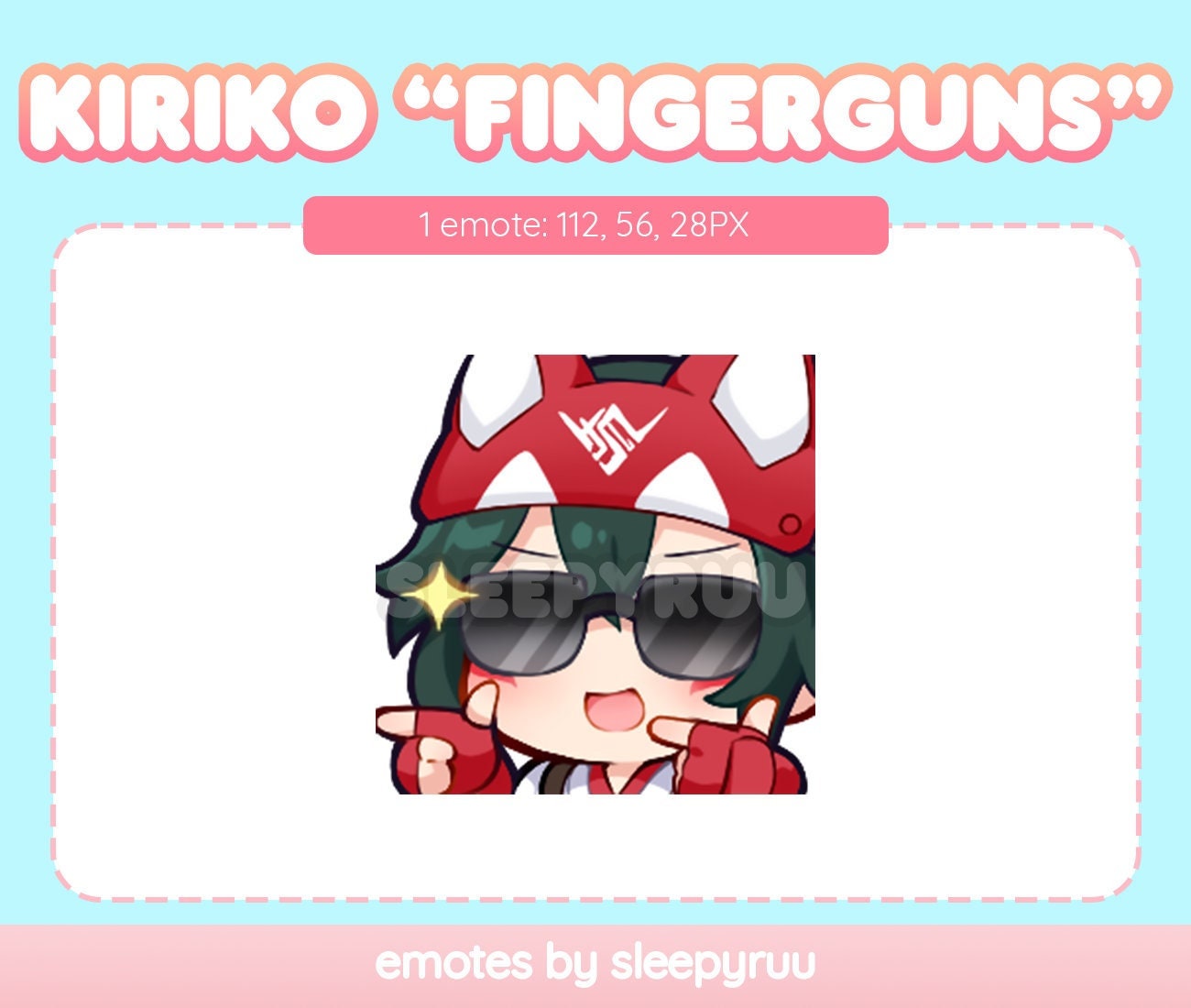 Overwatch 2: Kiriko FINGERGUNS Emote Twitch & Discord - Etsy
