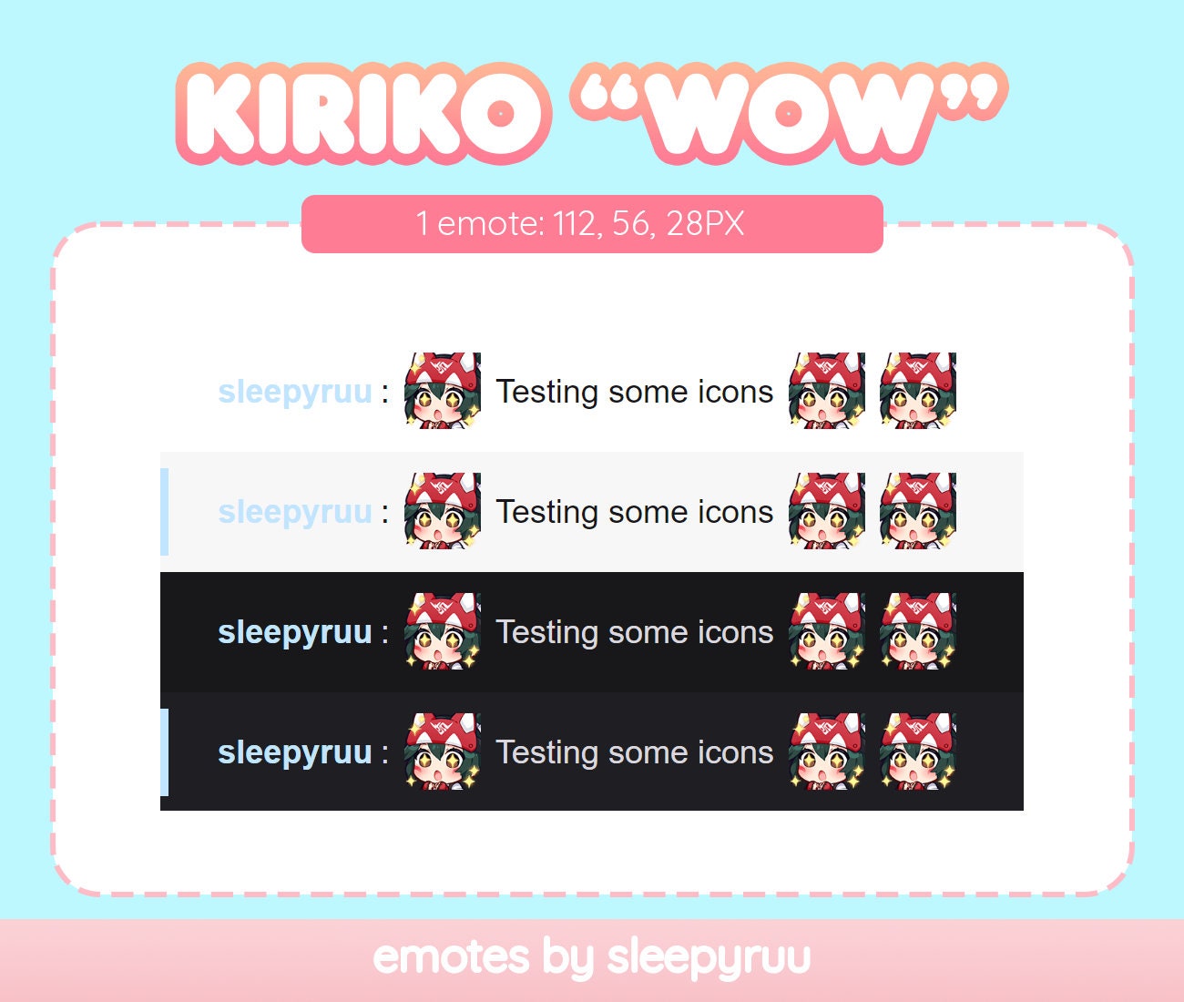 Overwatch 2: Kiriko WOW Emote | Twitch & Discord - Etsy