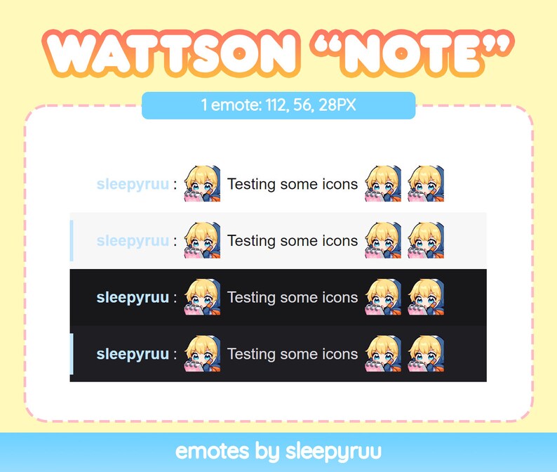Apex Legends: Cute Wattson NOTE Emote Twitch & Discord - Etsy Canada