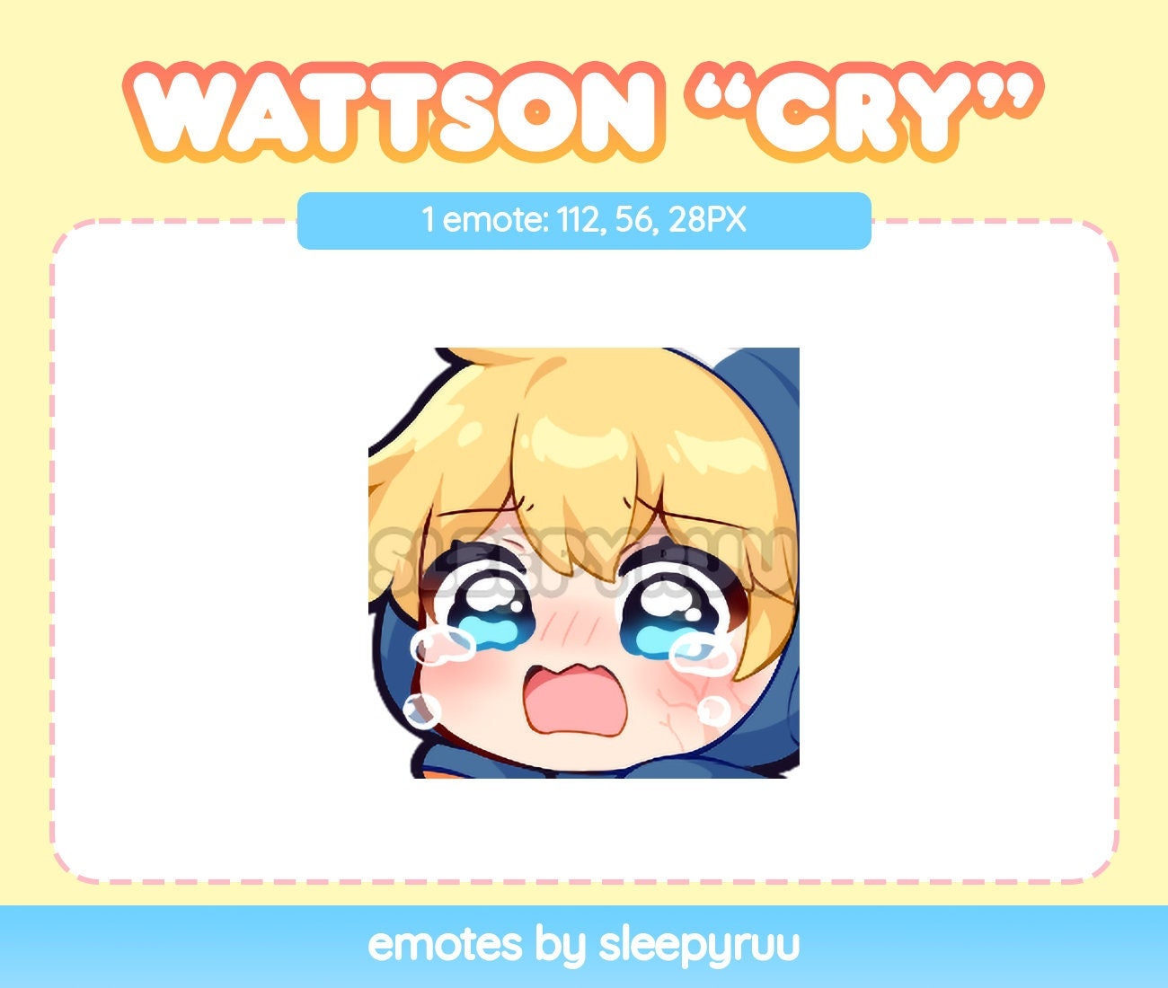 Apex Legends: Cute Wattson CRY Emote | Twitch & Discord - Etsy