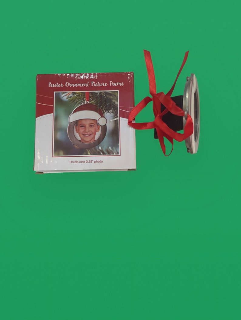 Christmas Personalized Santa Hat Photo Frame Ornament, Dog, Cat, Pet ...