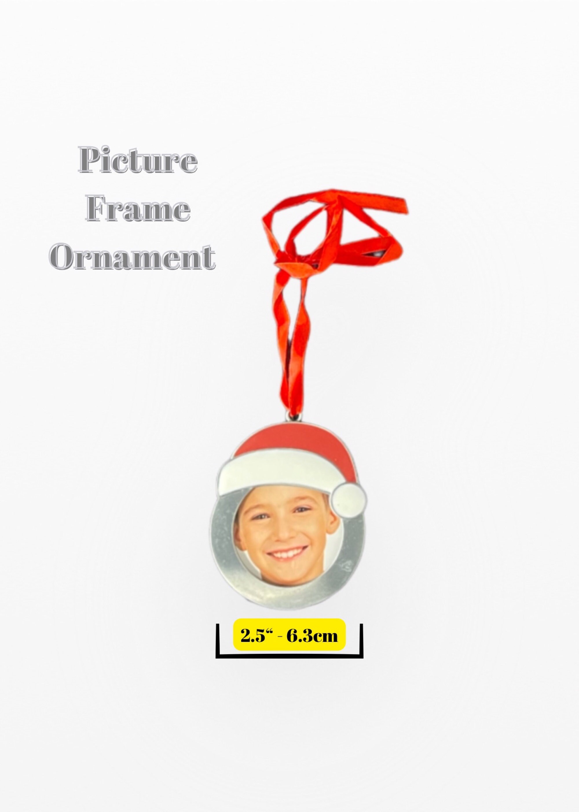 Christmas Personalized Santa Hat Photo Frame Ornament, Dog, Cat, Pet ...