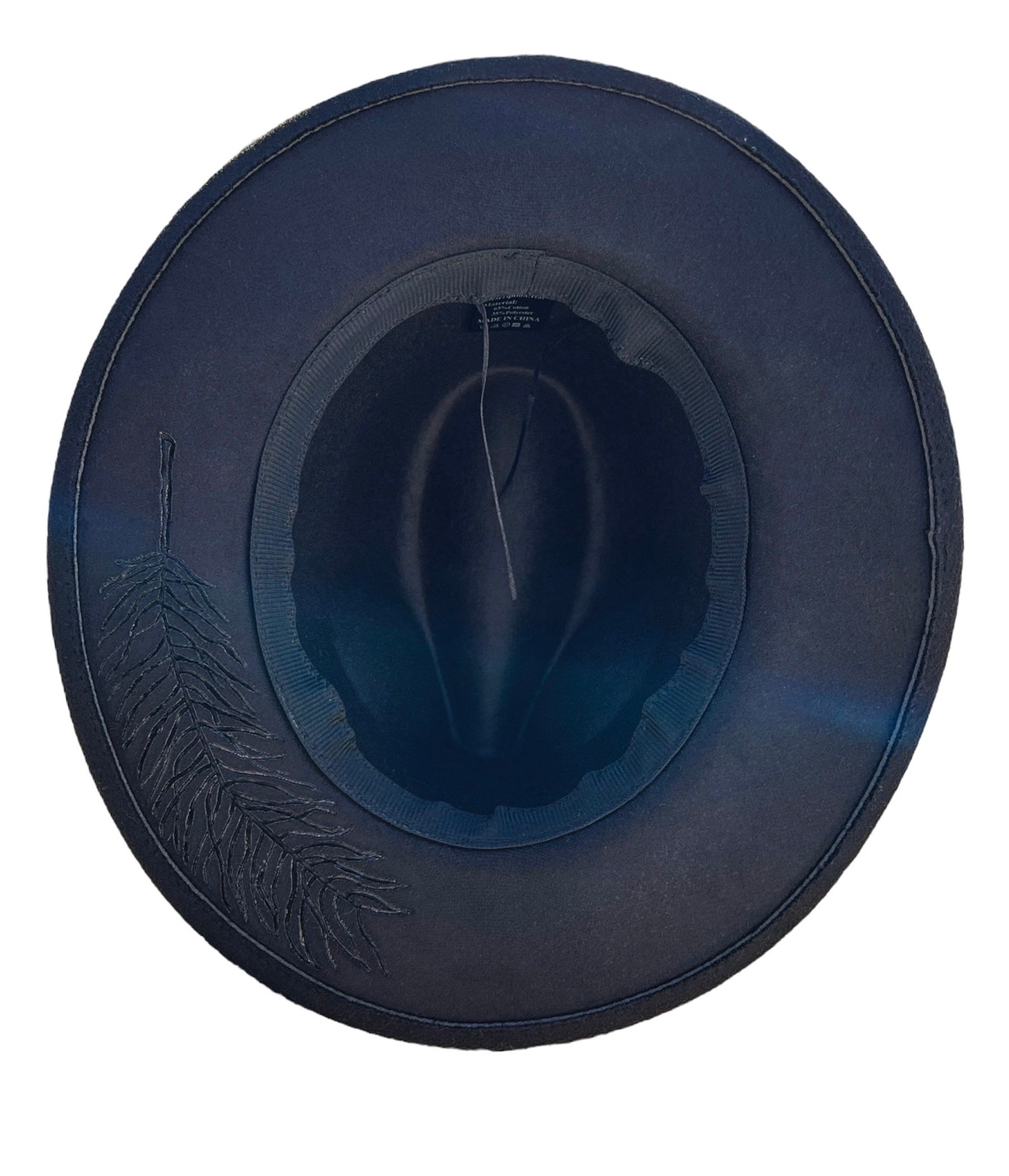 Burned Felt Hat - Design Above Brim PLUS Either an Additional Design ...