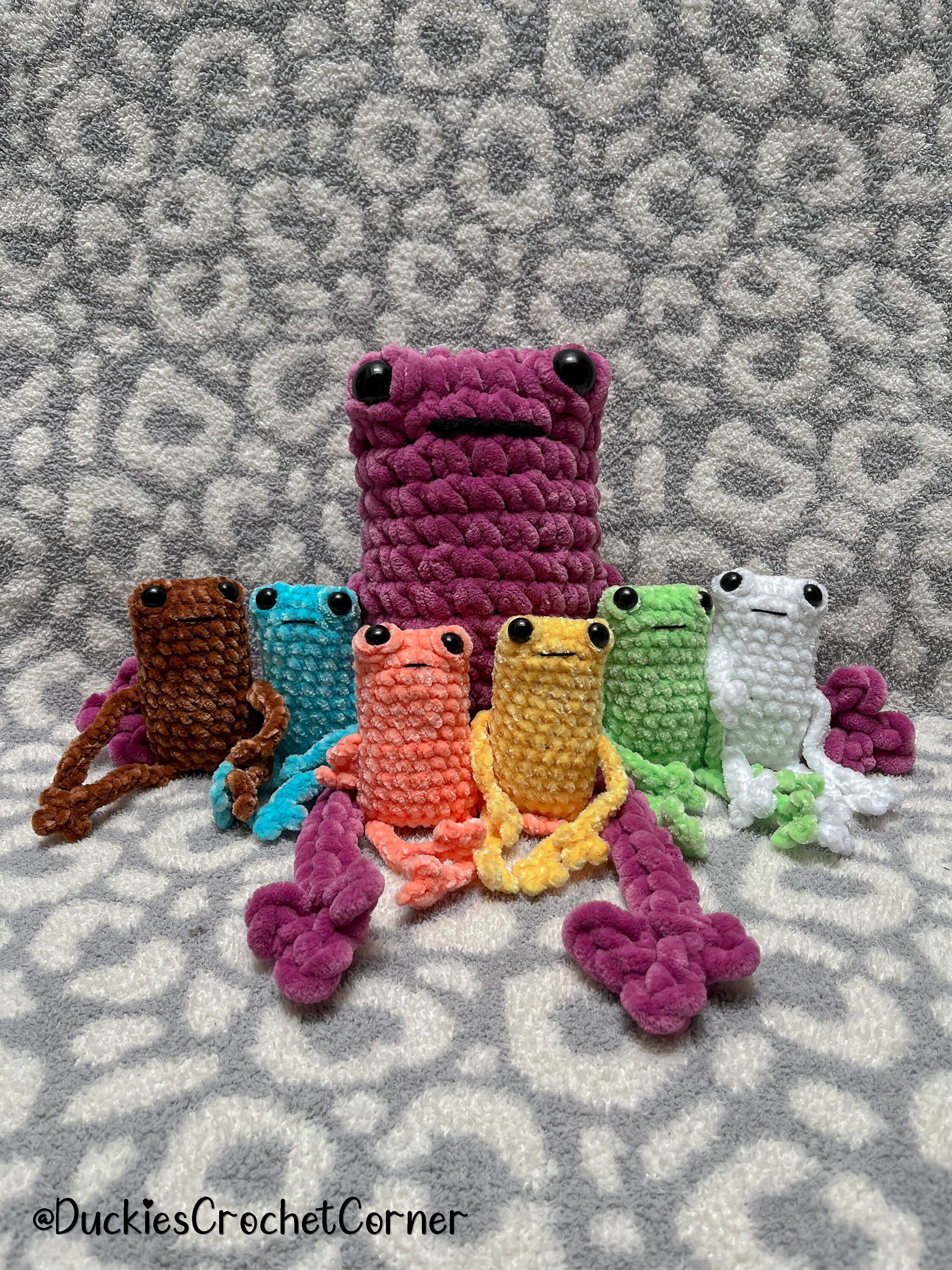 Crochet Leggy Frog Crochet Frog Frog Plushie 100% Handmade - Etsy