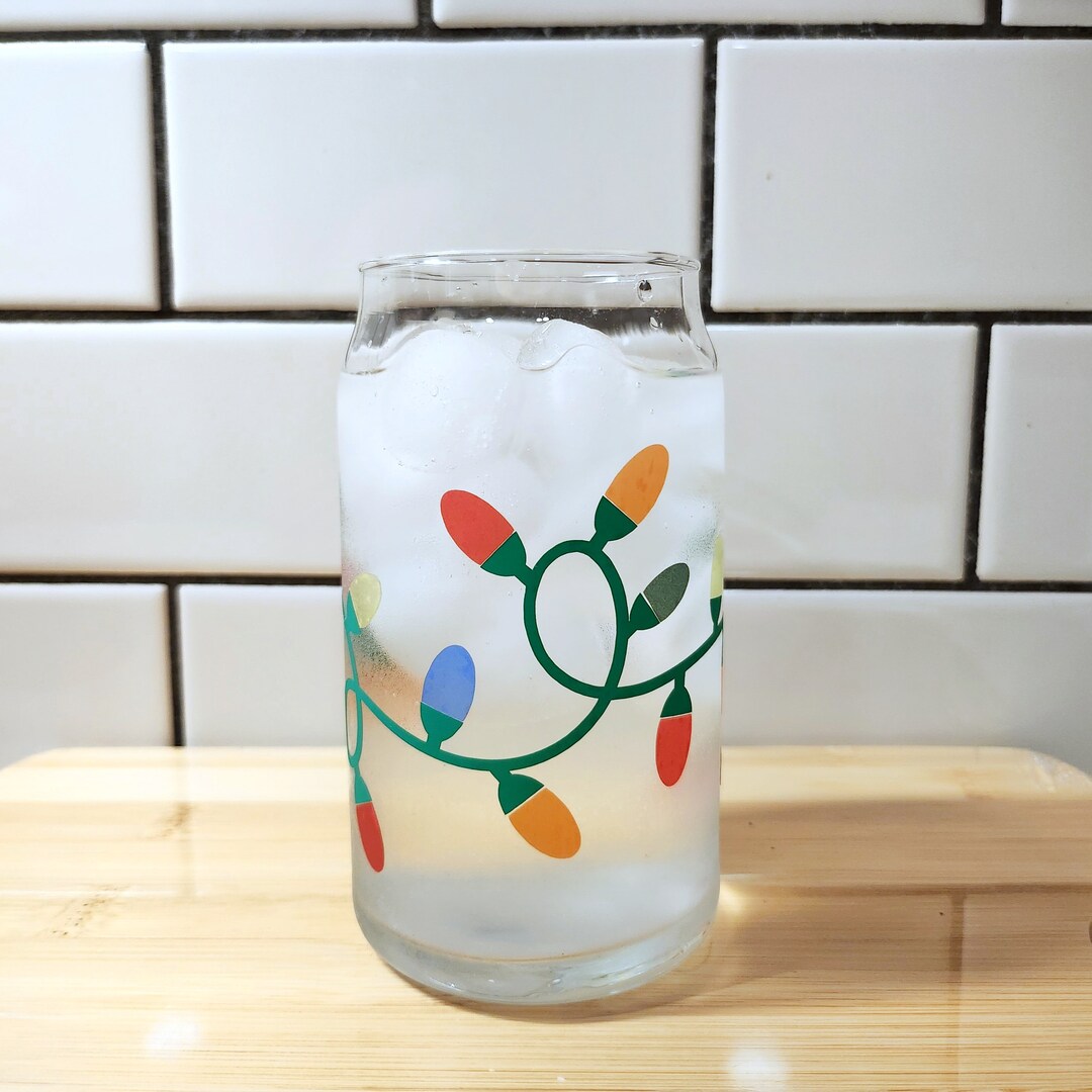 Color Changing Christmas Lights Cup, Holiday Lights Glass Cup ...