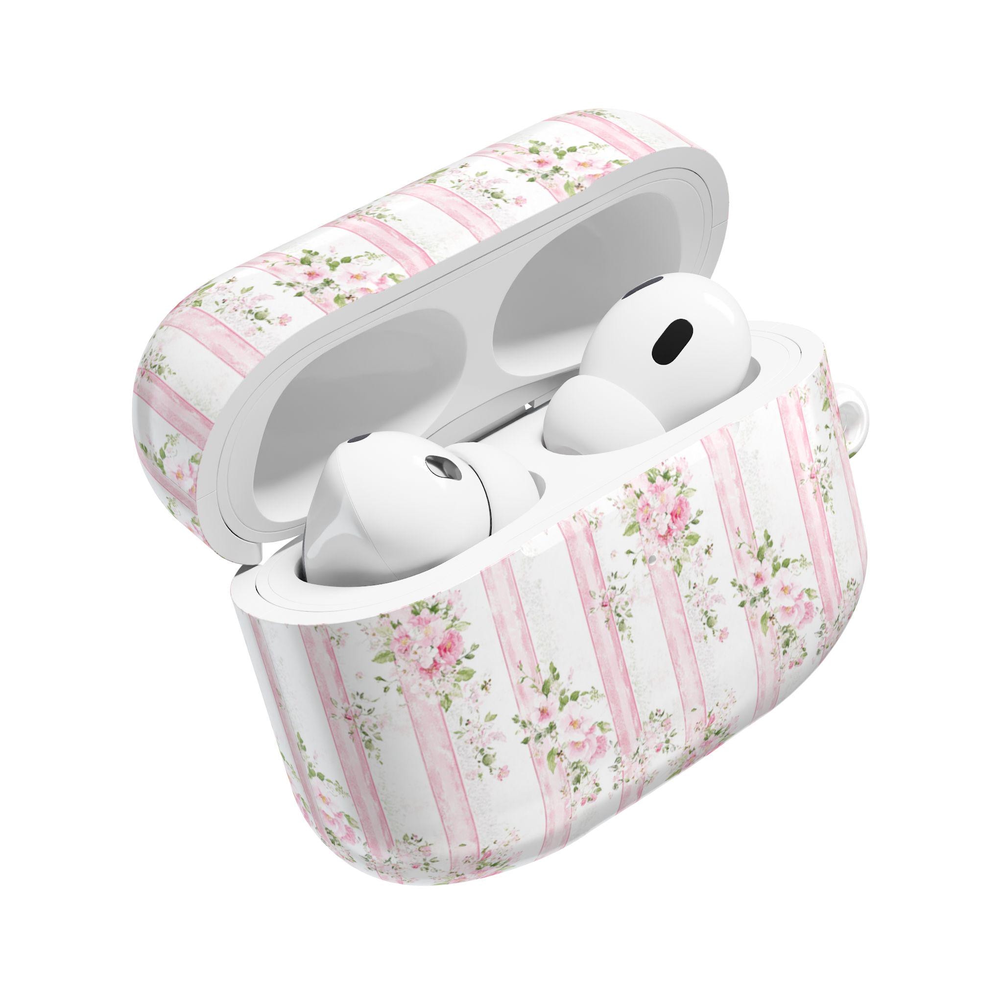 Love Shack Fancy Inspired Floral AirPod Case, Coquette Pink Bow Rose ...