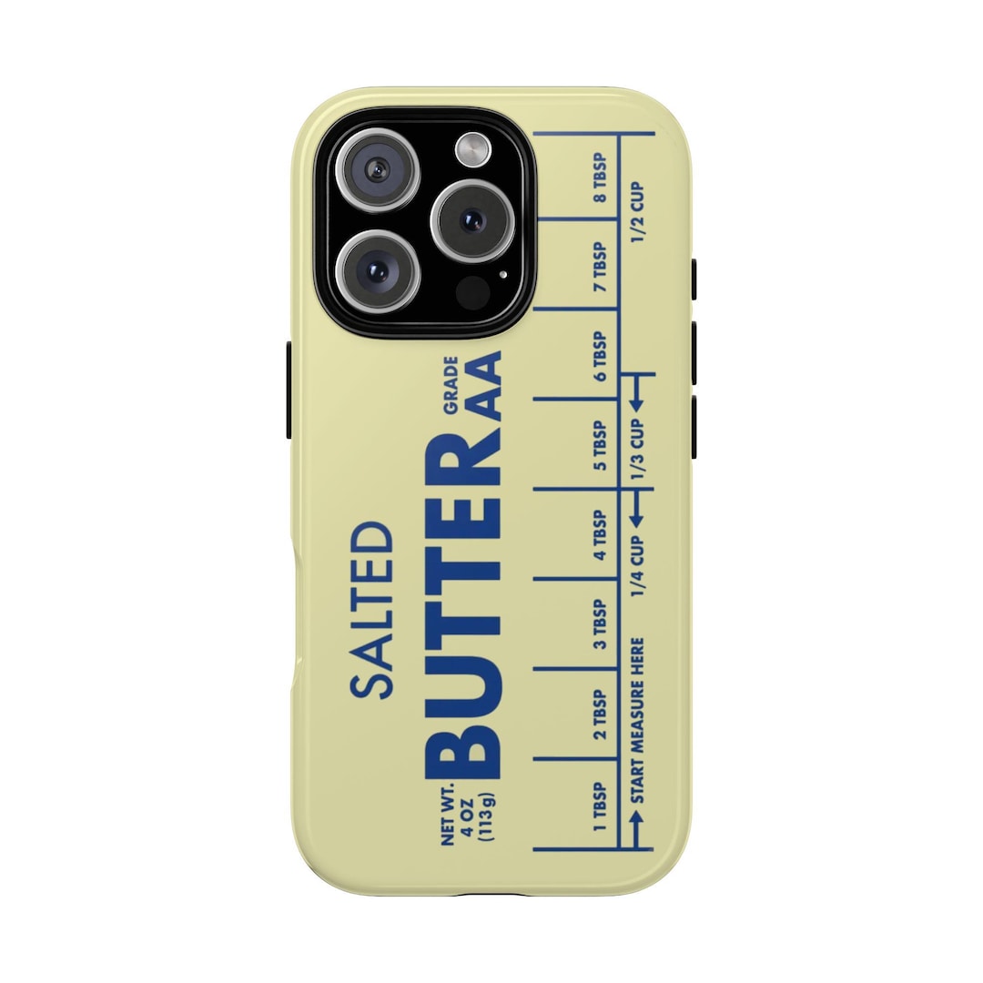Salted Butter Stick Phone Case, Funny Design Cover for iPhone and ...