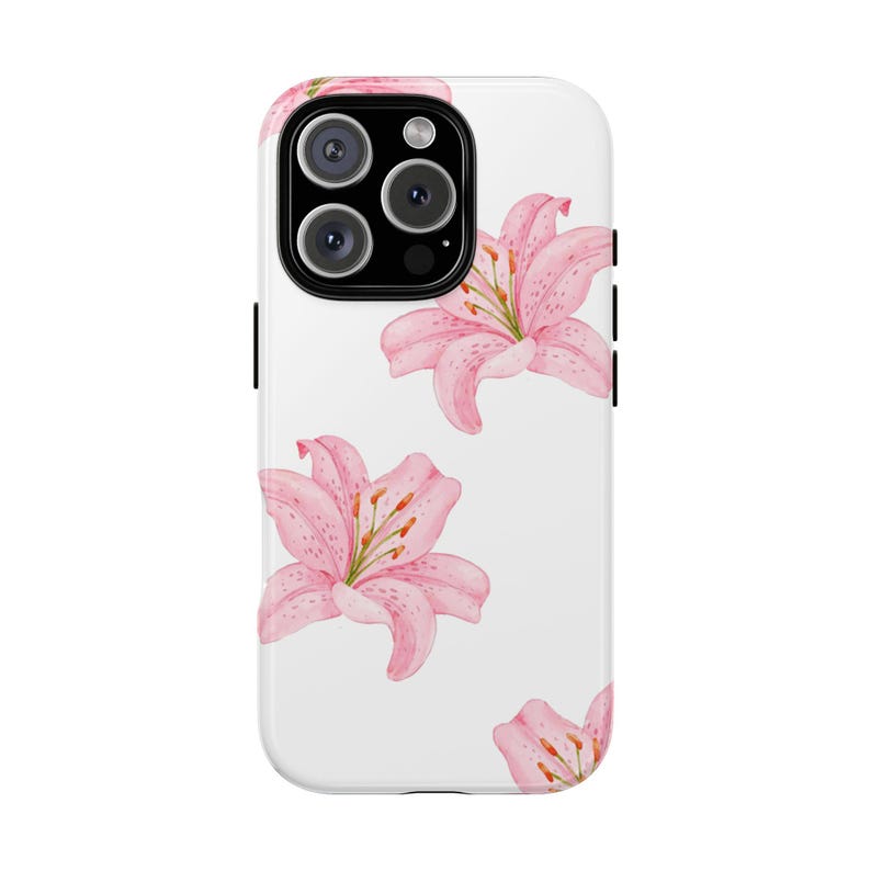 Just the Lilies Phone Case, Tiger Lily Floral iPhone Case, Lily Aesthetic Cover, Floral Phone ...